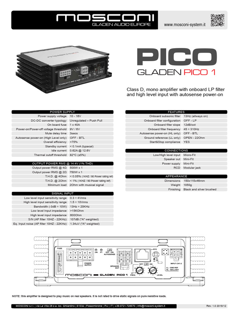 PICO1 DataSheet | PDF