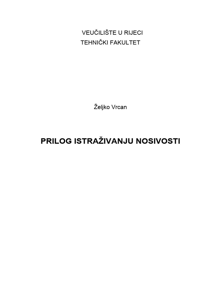 Doktorska Disertacija Zeljko Vrcan | PDF