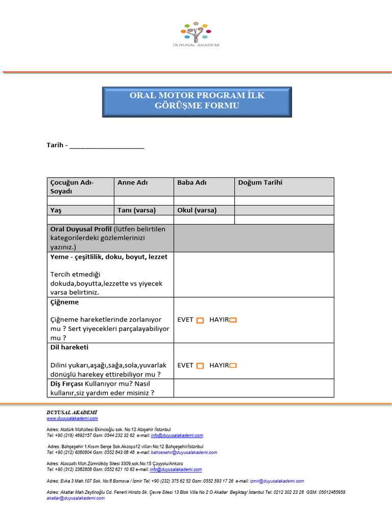 Evaluation Form Turkish 2-YEME-dönüştürüldü | PDF