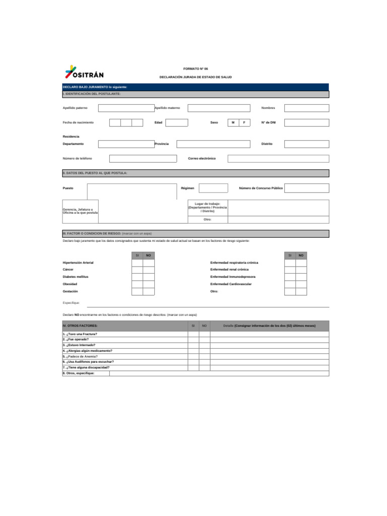 Formato 06 Dec Salud | PDF