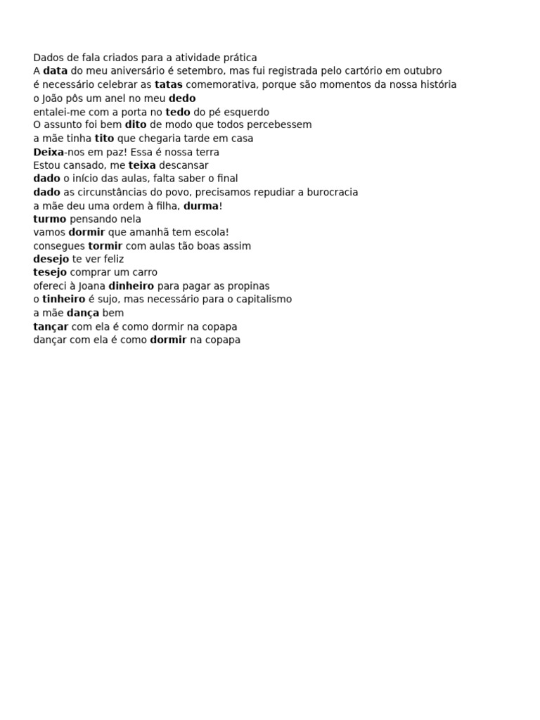 Categorização Criada para A Atividade Prática Do Minicurso - Rovuma | PDF