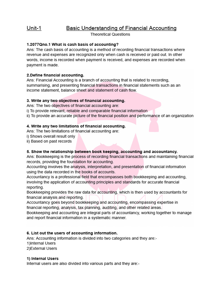 Account All Chapters 4 1 | PDF