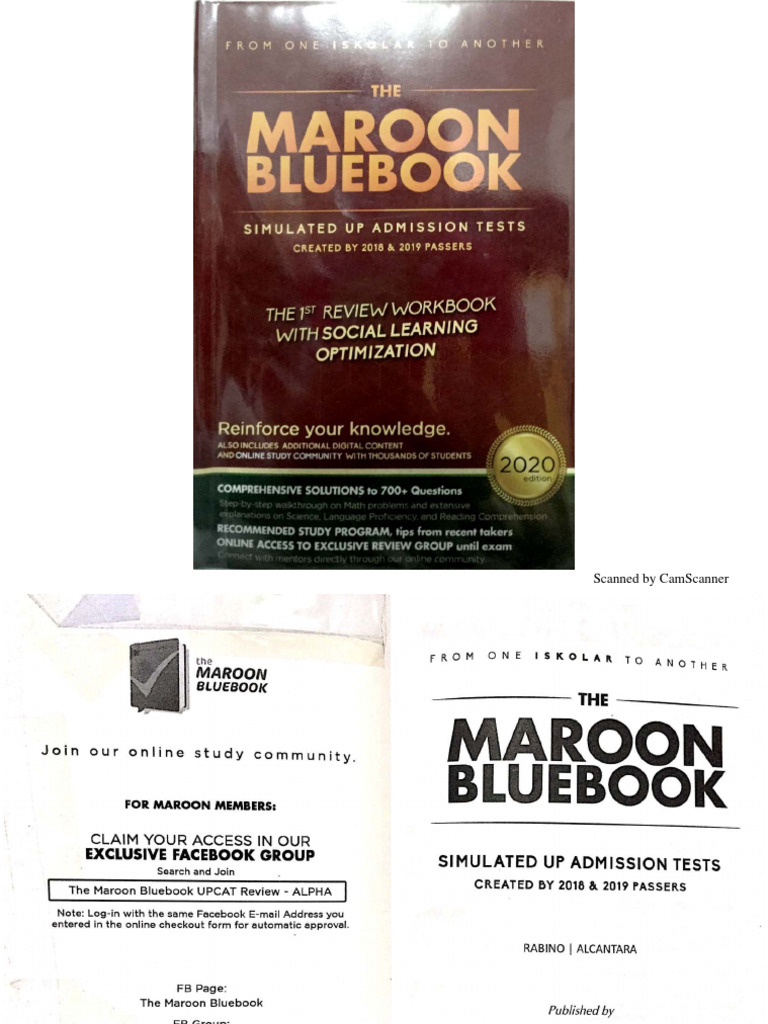 Maroon Bluebook Reviewer For Cets | PDF