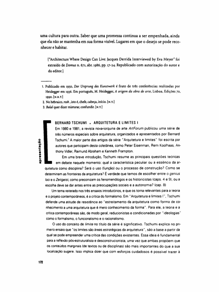 NESBITT, Kate_ Uma Nova Agenda Para a Arquitetura-Tschumi | PDF