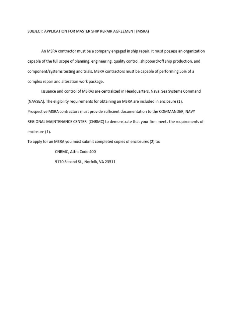 MSRA Application | PDF