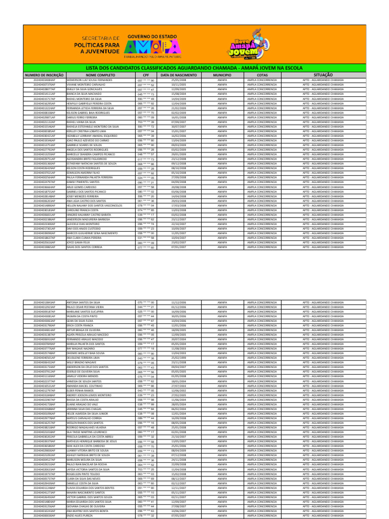 Apto - Aguardando Chamada - Escola | PDF