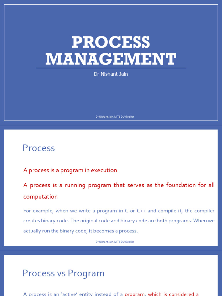 Process Management | PDF