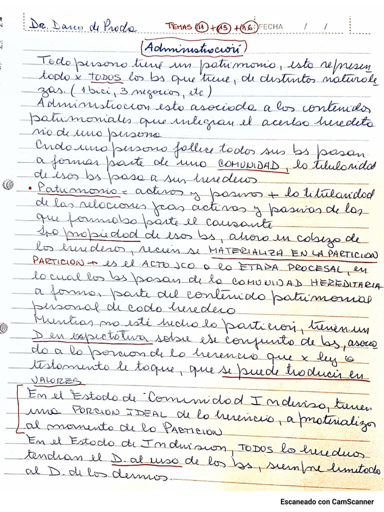 Administración - DR Dario de Prada - 2024 - Clase Desgrabada | PDF