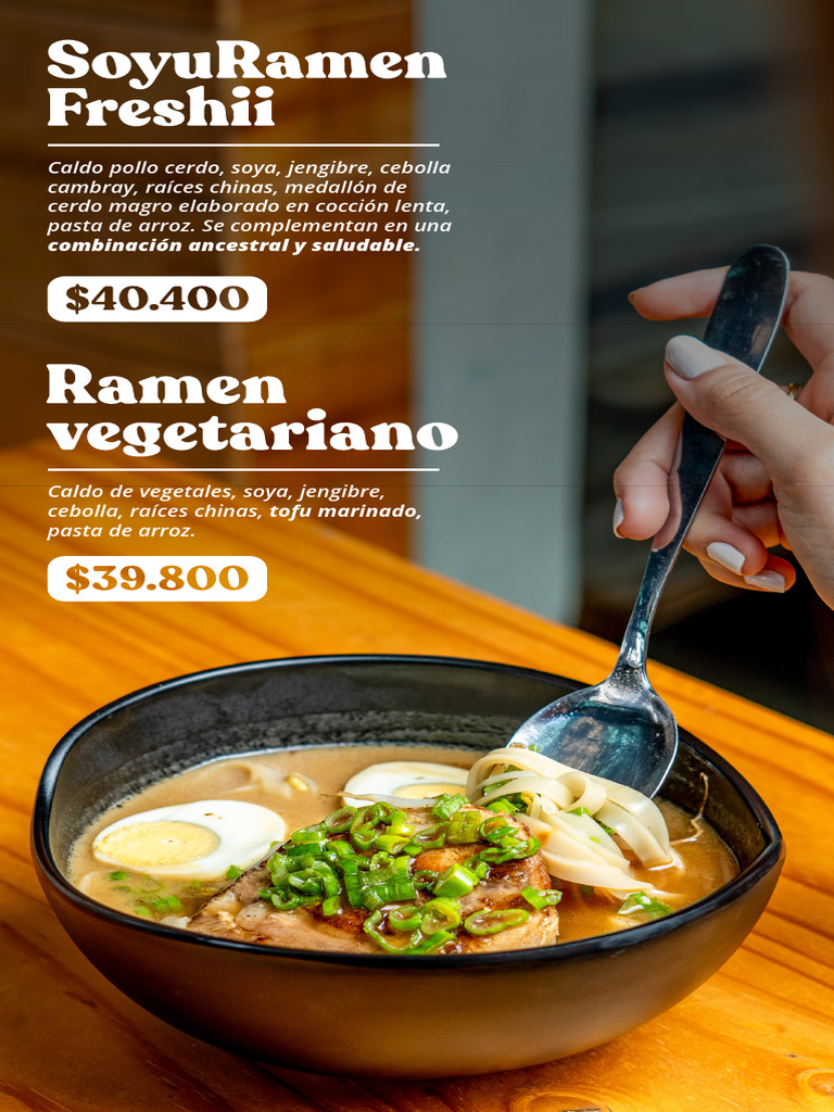 Menú Nuevo Freshii | PDF