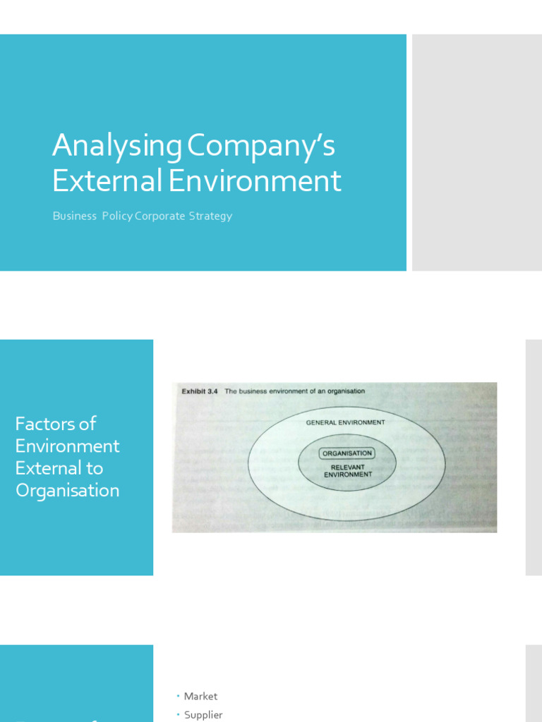 Environmental Factors and Scanning, External Env | PDF