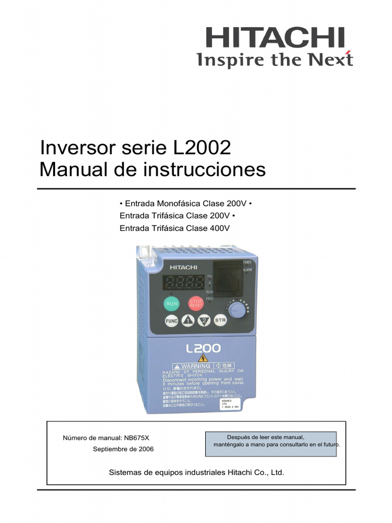 Hitachi L200 | PDF