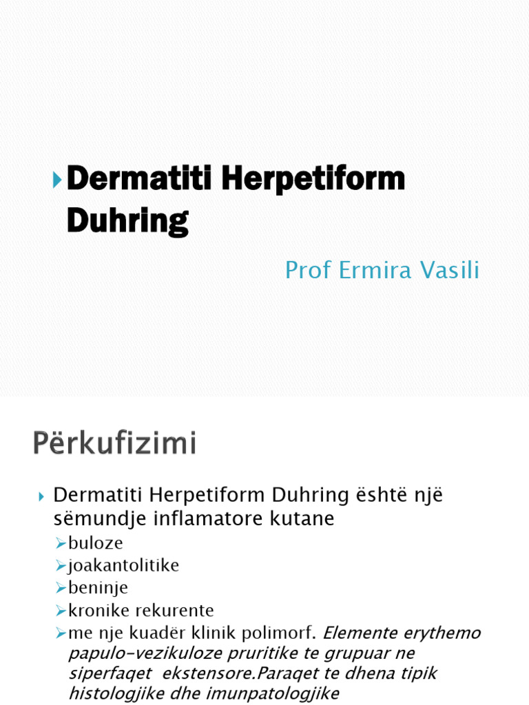 Dermatiti Herpetifor, Pemfigoidi Buloz | PDF