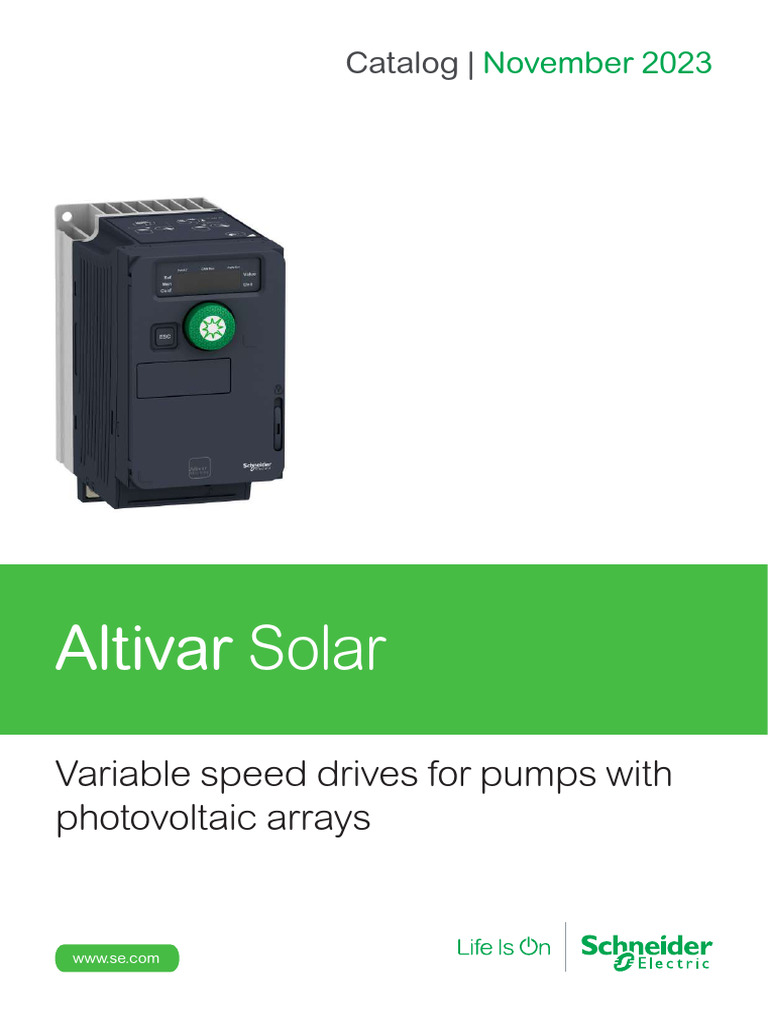 Altivar Solar Drives Overview | PDF | Solar Power | Photovoltaic System