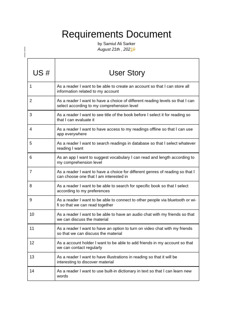 AssignmentRequirements Document | PDF