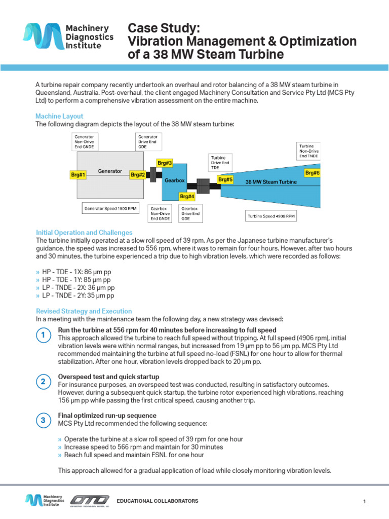 Steam Turbine Case Study | PDF
