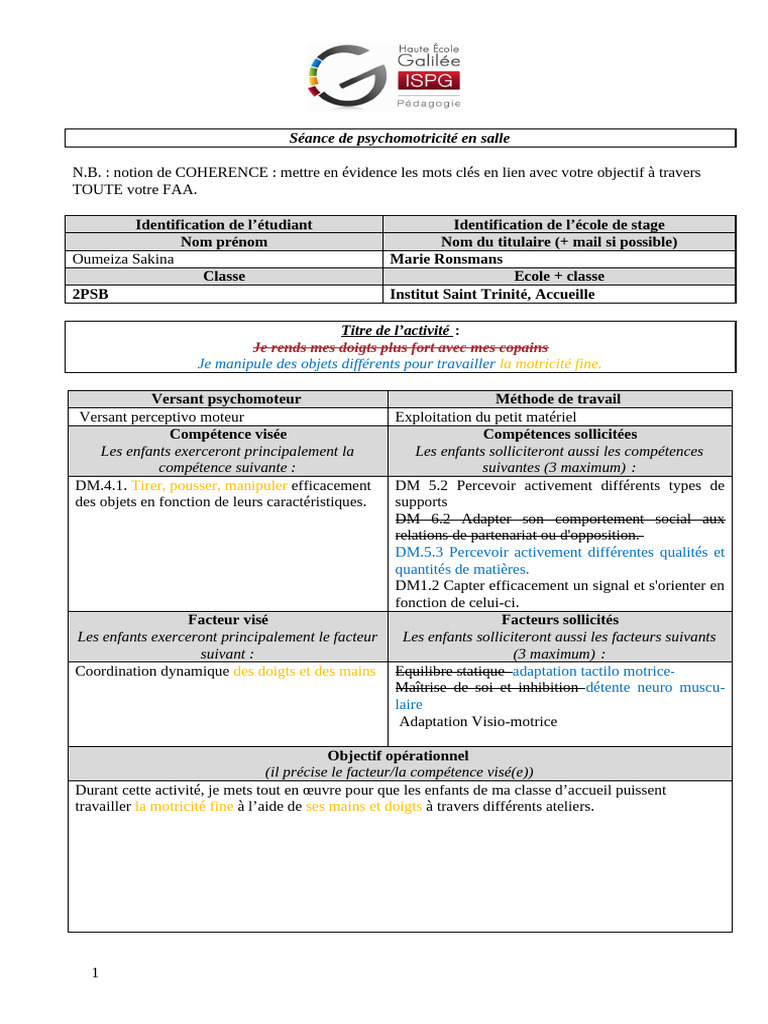 FAA-Je Manipule Des Objets Différents Pour Travailler La Motricité Fine ...