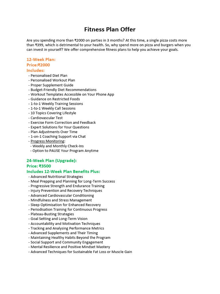 You Are Just One Click Away From Your Fitness | PDF | Physical Fitness ...