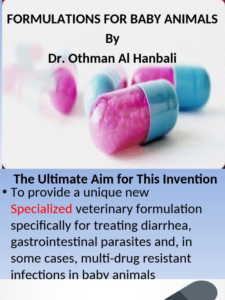 Formulations for Baby Animals | PDF