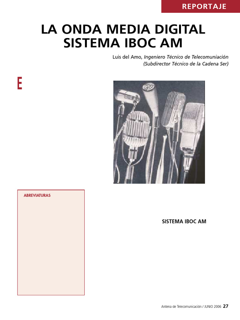 La Onda Media Digital Sistema Iboc Am | PDF