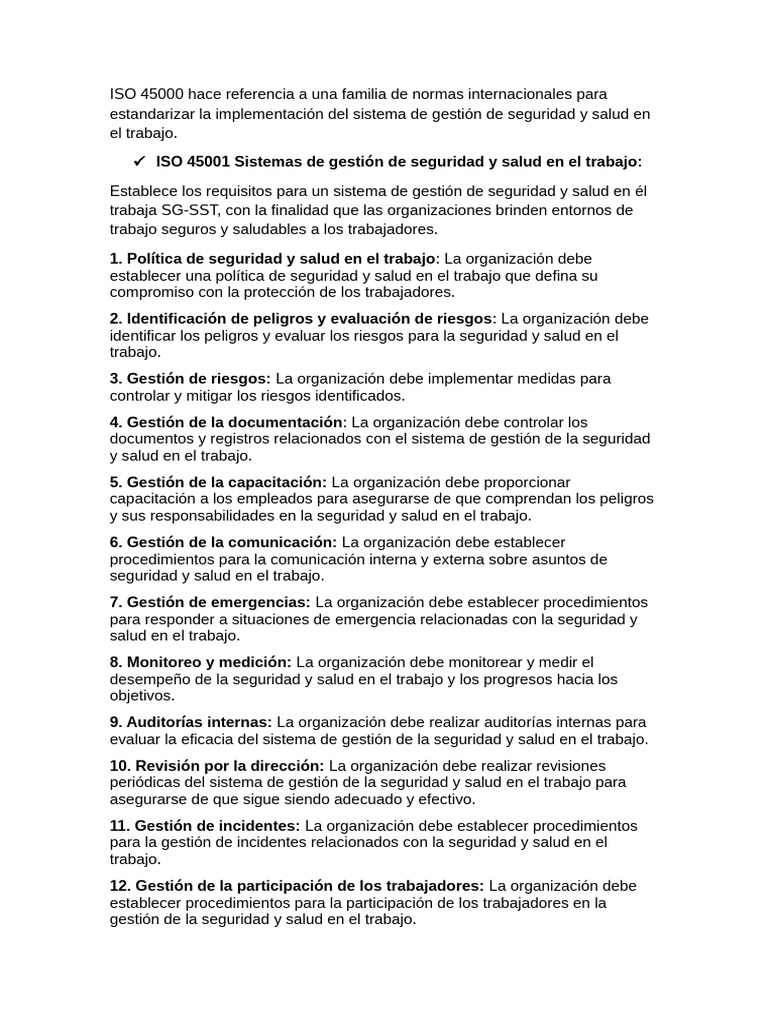 Iso 45000 | PDF