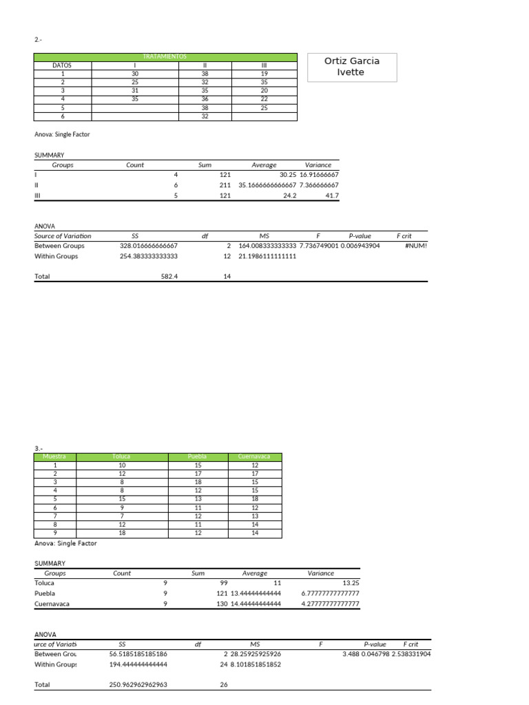 Excel Ejercicio-1 | PDF