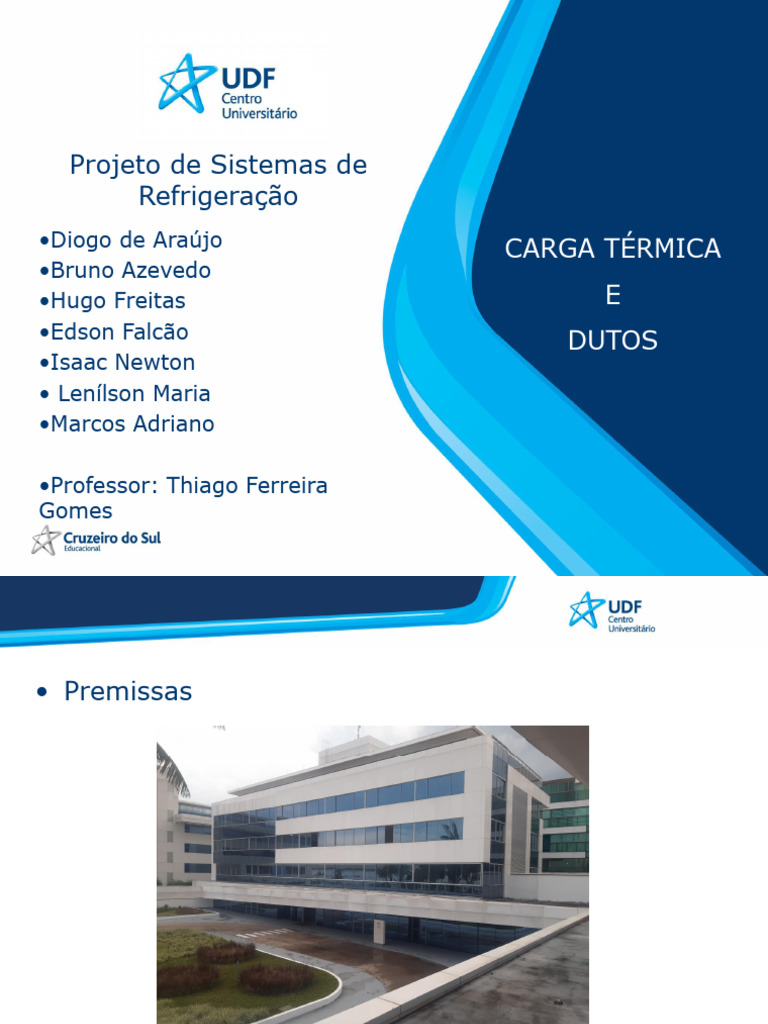Apresentação Projeto Refrigeraçao - Clima Perfeito | PDF