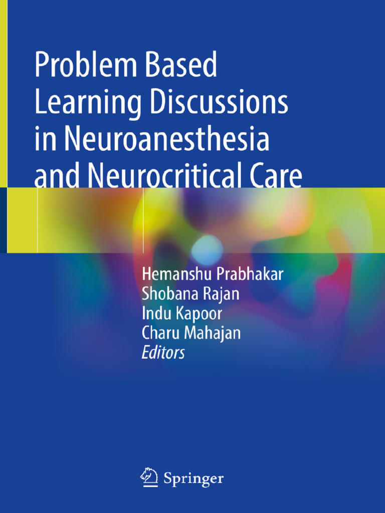 @anesthesia Books 2020 Problem Based Learning Discussions in Neuroanesthesia | PDF