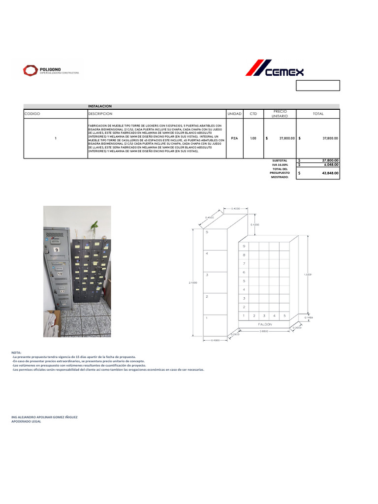 06 24 Mueble Lockers | PDF