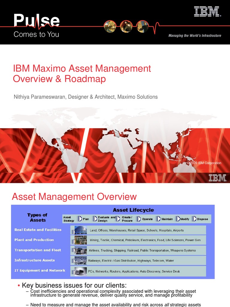 Maximo Overview | Service Oriented Architecture | Asset Management
