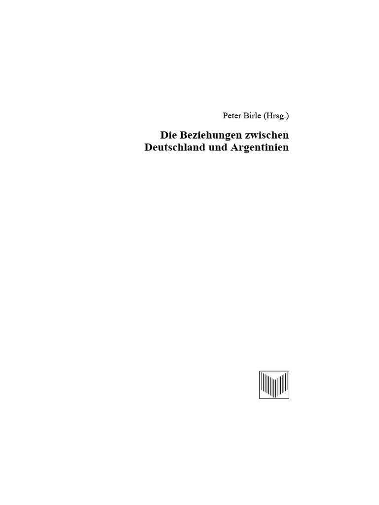 Birle, P. Die Beziehungen Z. D U. A. | PDF