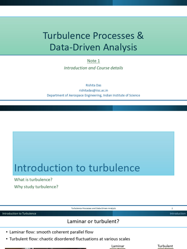 Turbulence Note1 Introduction | PDF