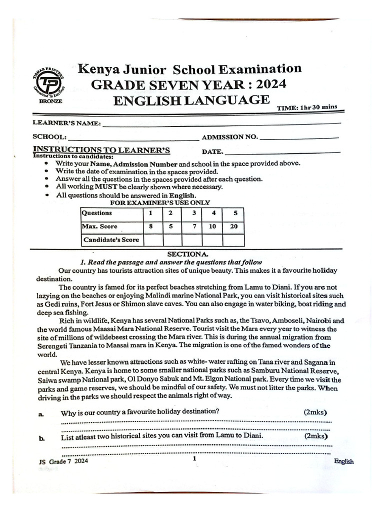 G7 English T2 Opener. | PDF