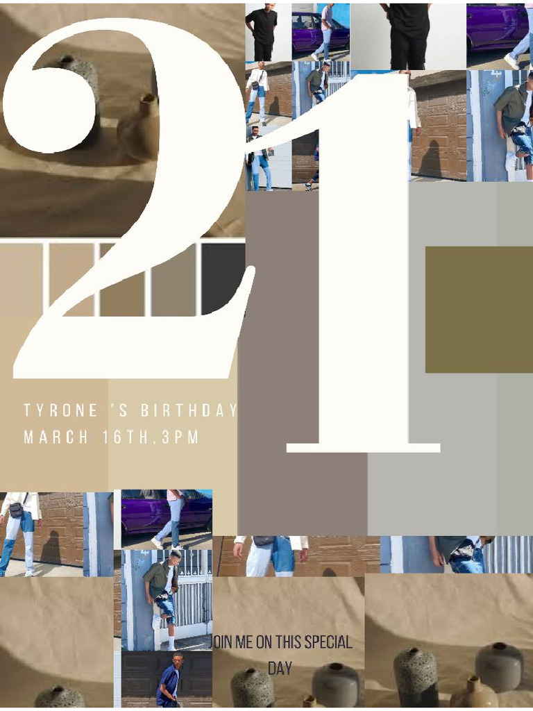 Tyrone Stone's 21st Invitation | PDF