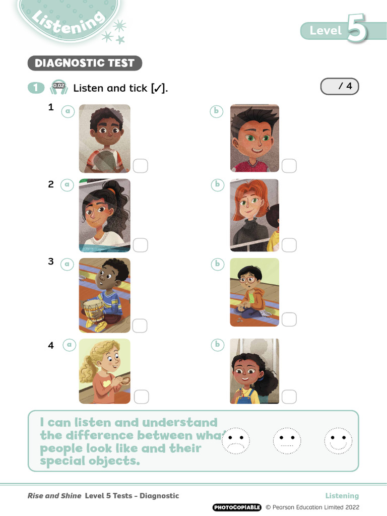 F01 RS TEST L5 BrE 16123 Diagnostic Test | PDF