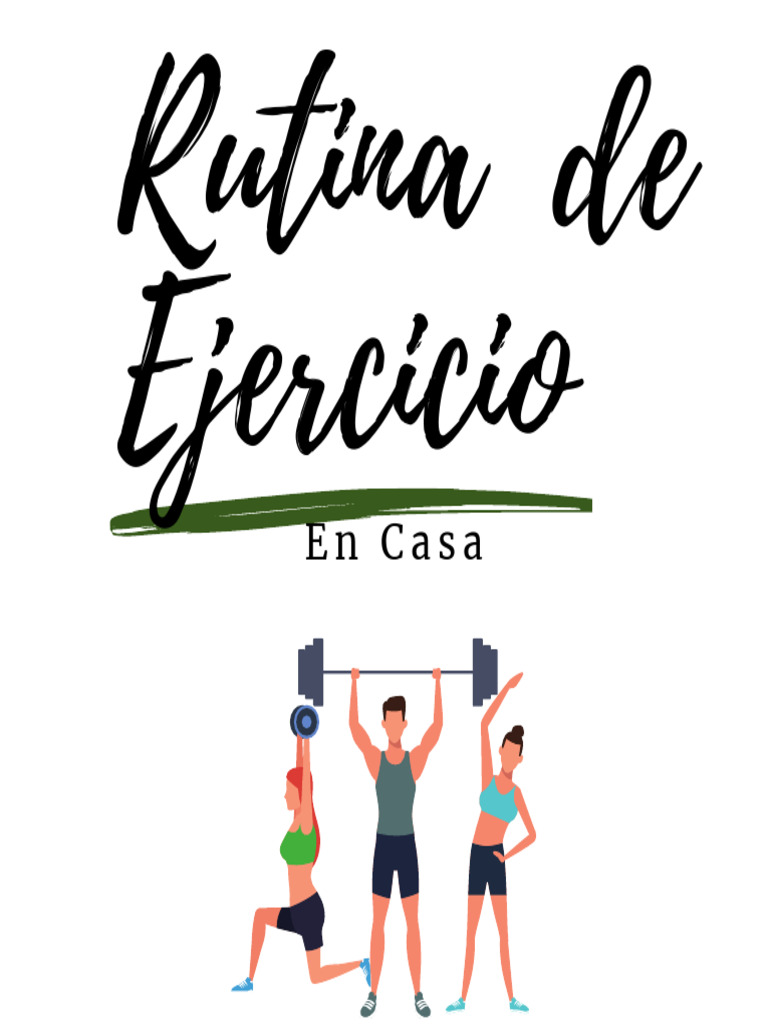Rutina De Ejercicios En Casa Pdf