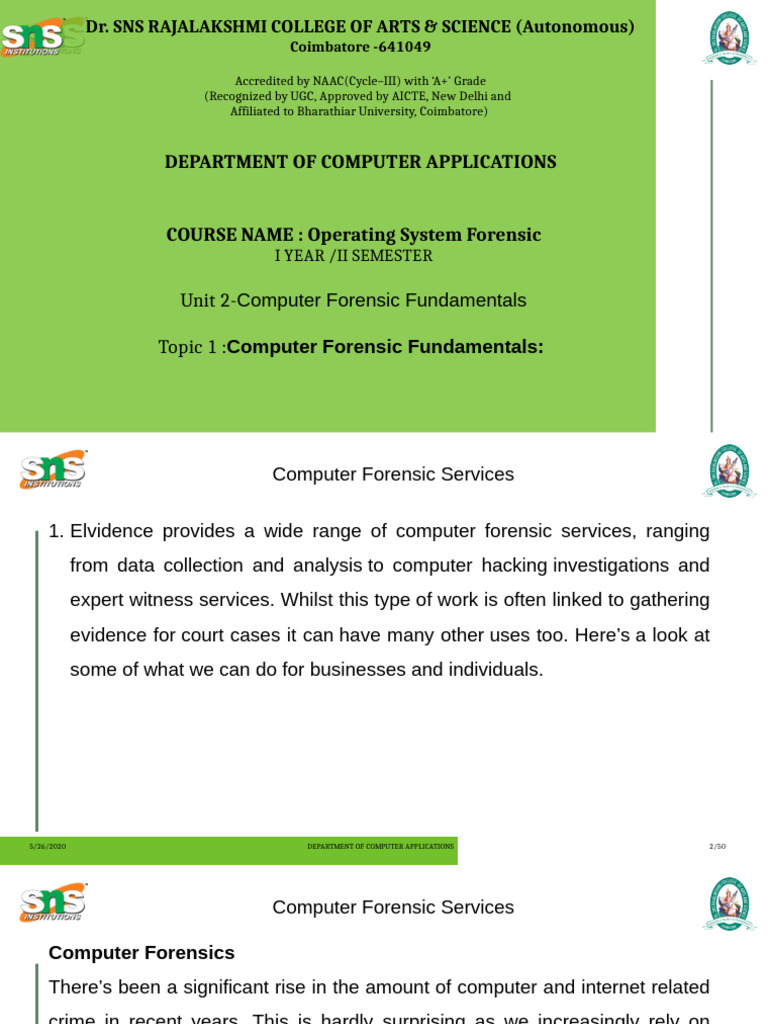 Unit II Operating System Forensic | PDF Unit II Operating System Forensic | PDF