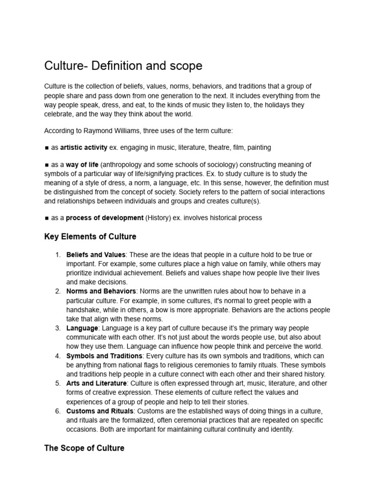 Cultural studies- Definition-scope | PDF