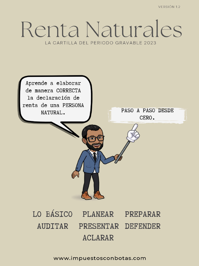 Cartilla Declaracion de Renta 2023 Completa | PDF