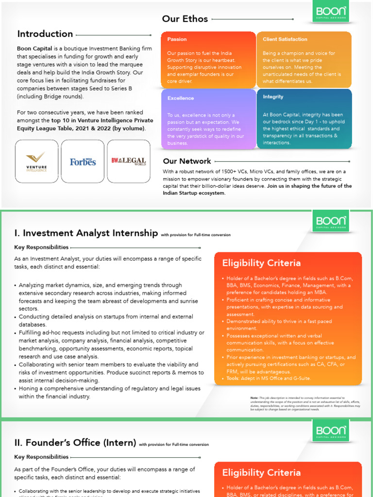 Boon Internship - JD May 2024 | PDF