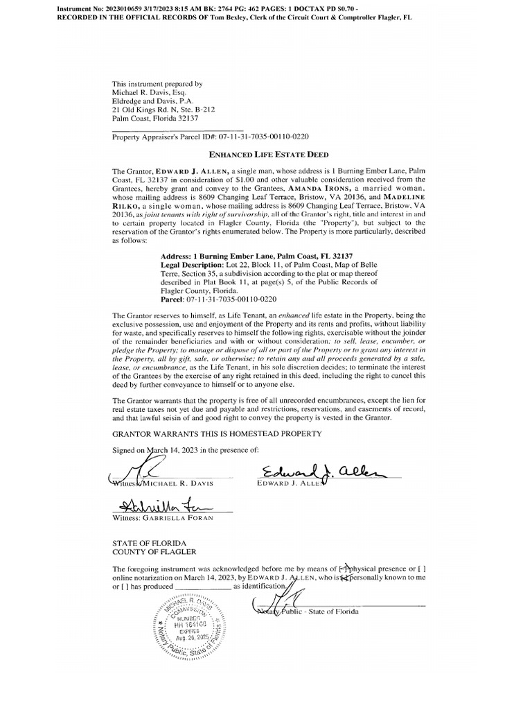 Life Estate Deed | PDF