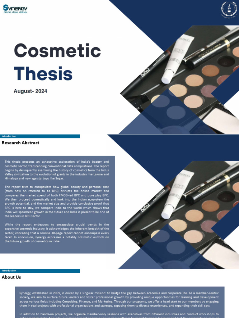 Report Cosmetics Industry | PDF