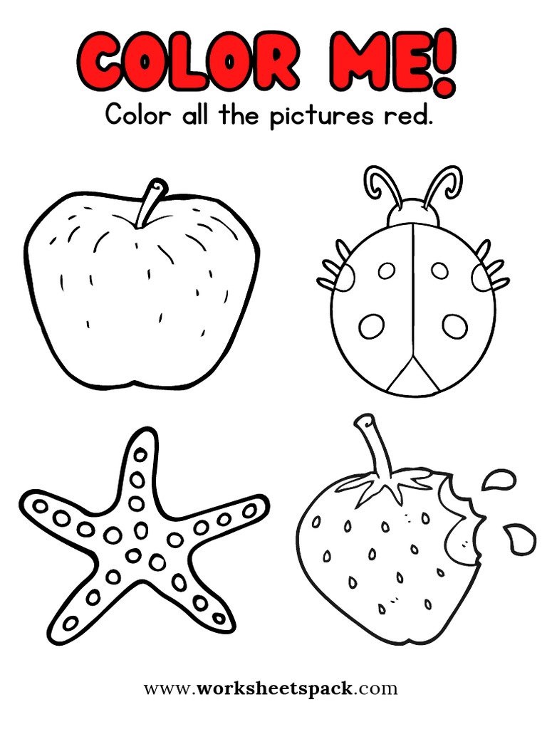 Red Coloring Pages Printable Red Printable Free Picture Templates For ...