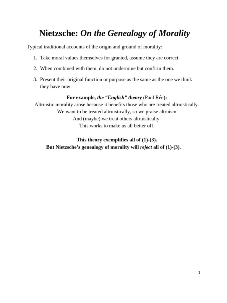 4 Nietzsche - Master Values and Slave Values | PDF