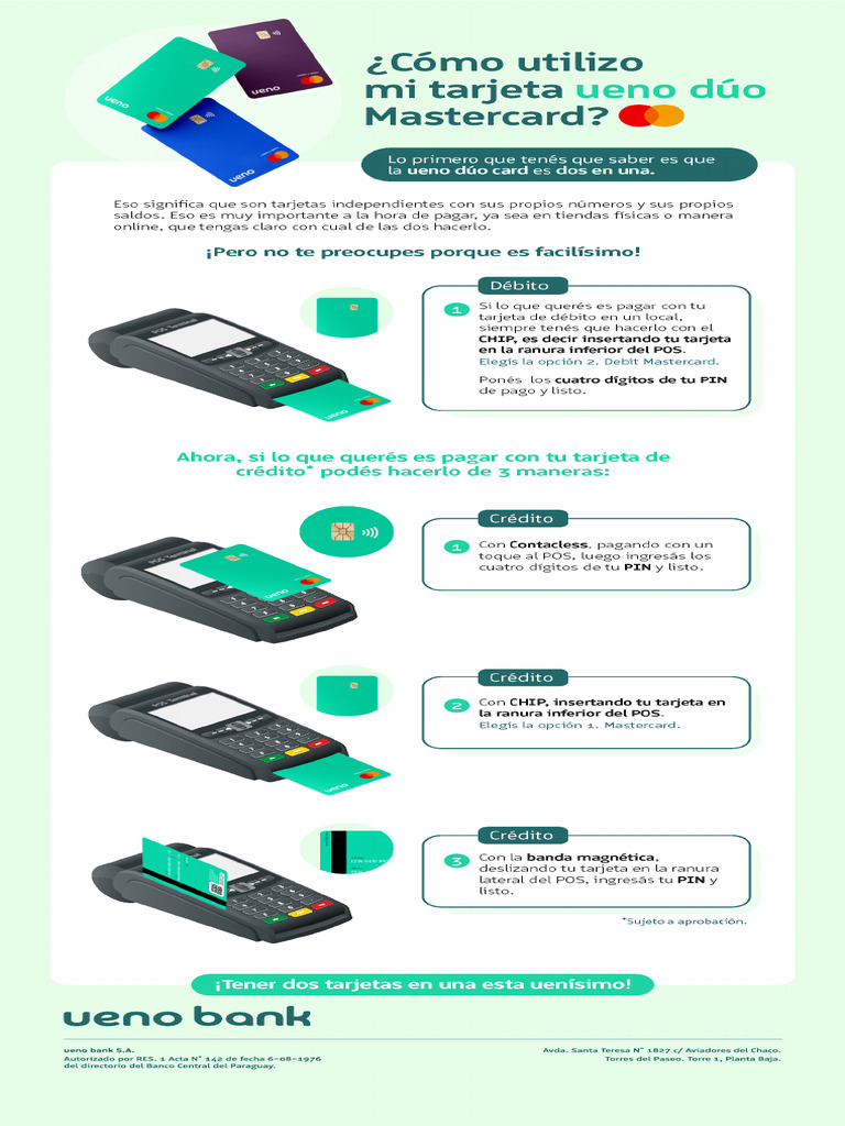 Instructivo Ueno Duo Card | PDF