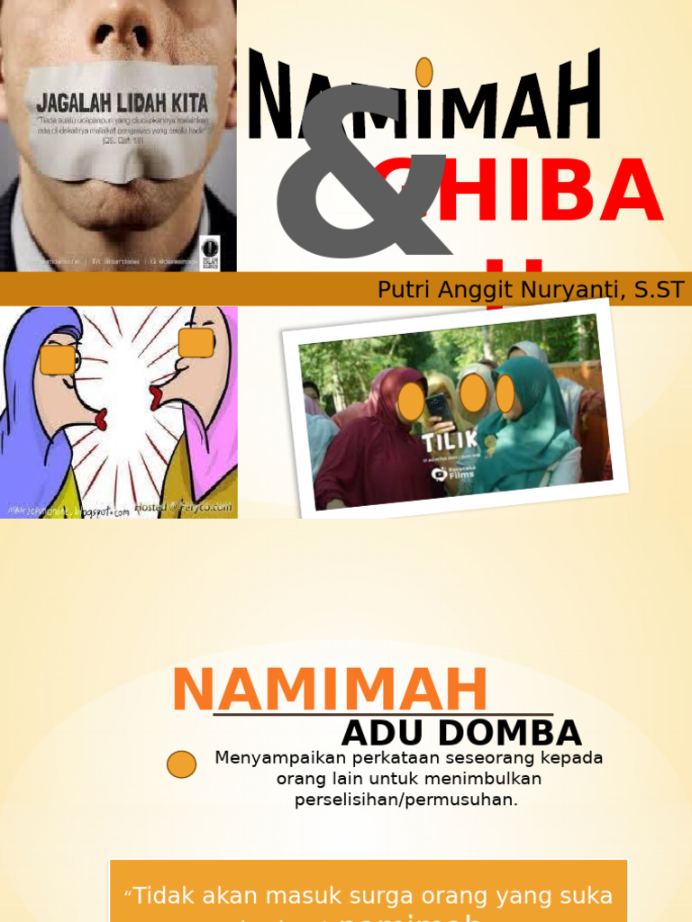 Bab 7 Namimah Dan Ghibah | PDF