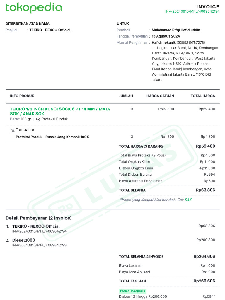 Invoice Kunci Shock 14mm 15.08.24 | PDF