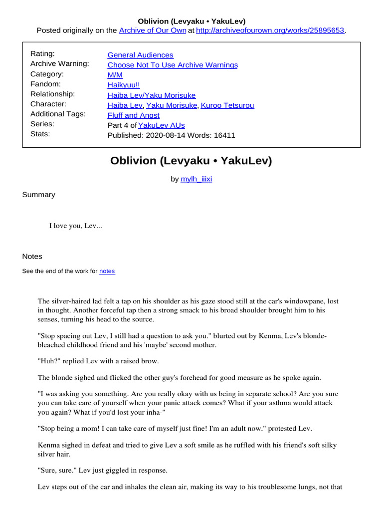 Oblivion Levyaku YakuLev | PDF