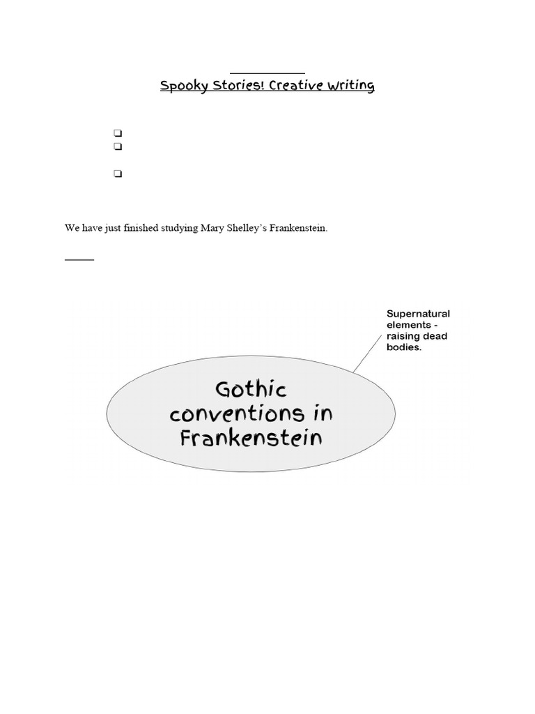 Year 7 English Spooky Stories Workpack 3 | PDF