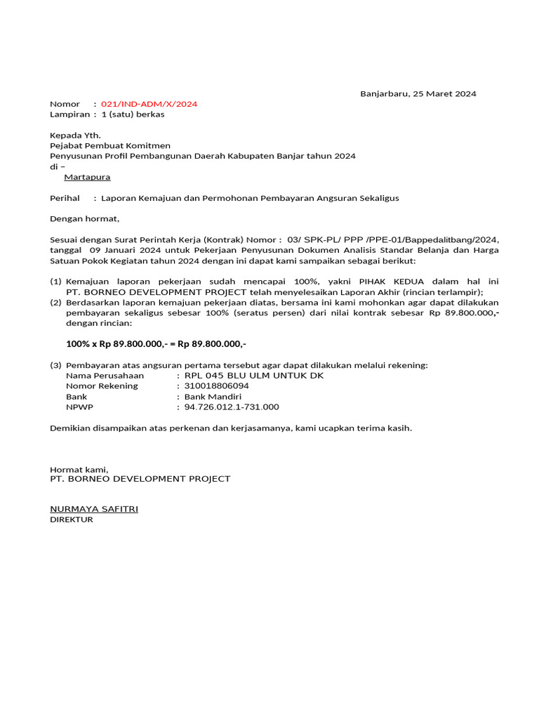 Kelengkapan Pencairan Asb | PDF