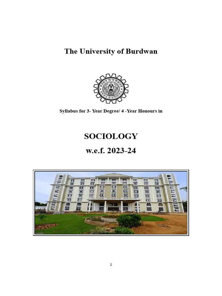 Syllabus BASOC NEP2023-2024 | PDF